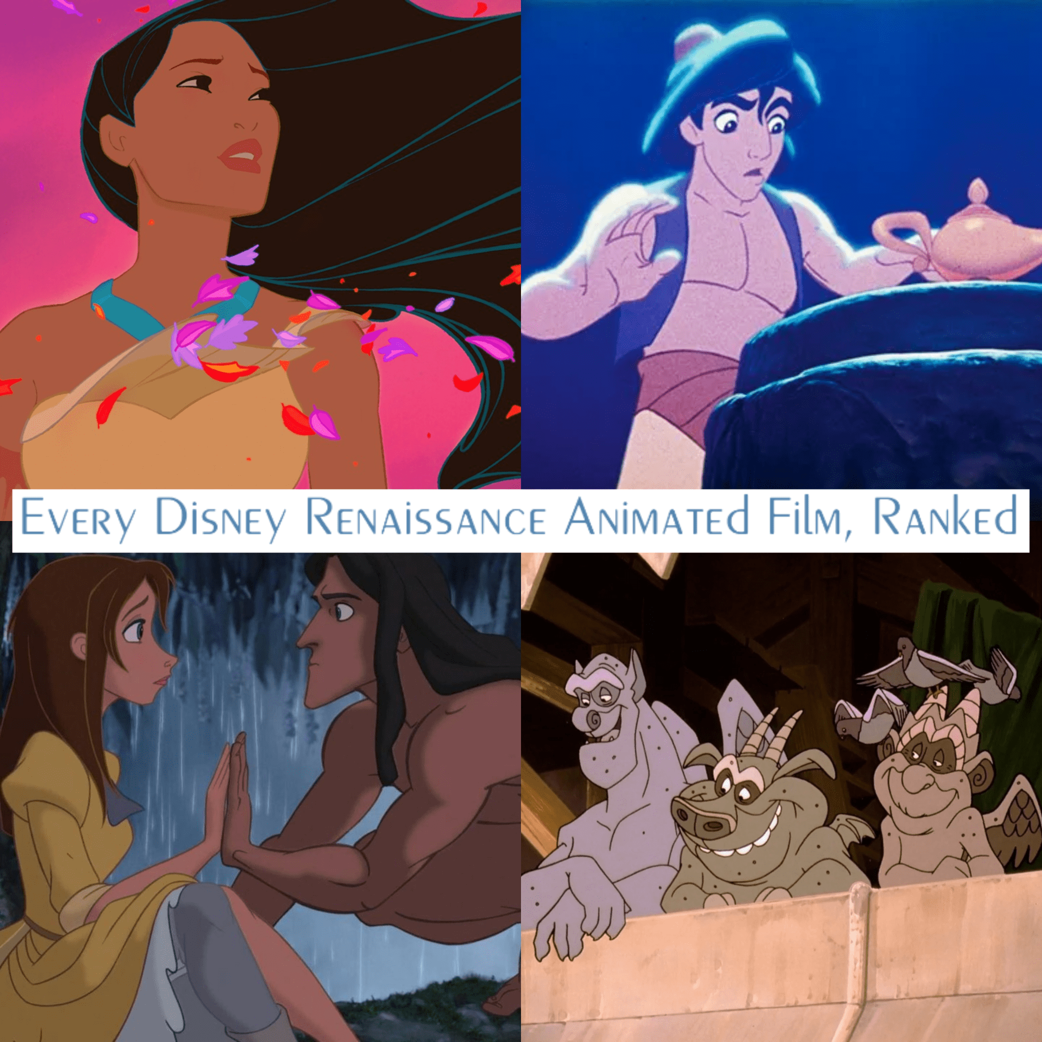 Every Disney Renaissance Animated Film, Ranked – Jeffrey Reads
